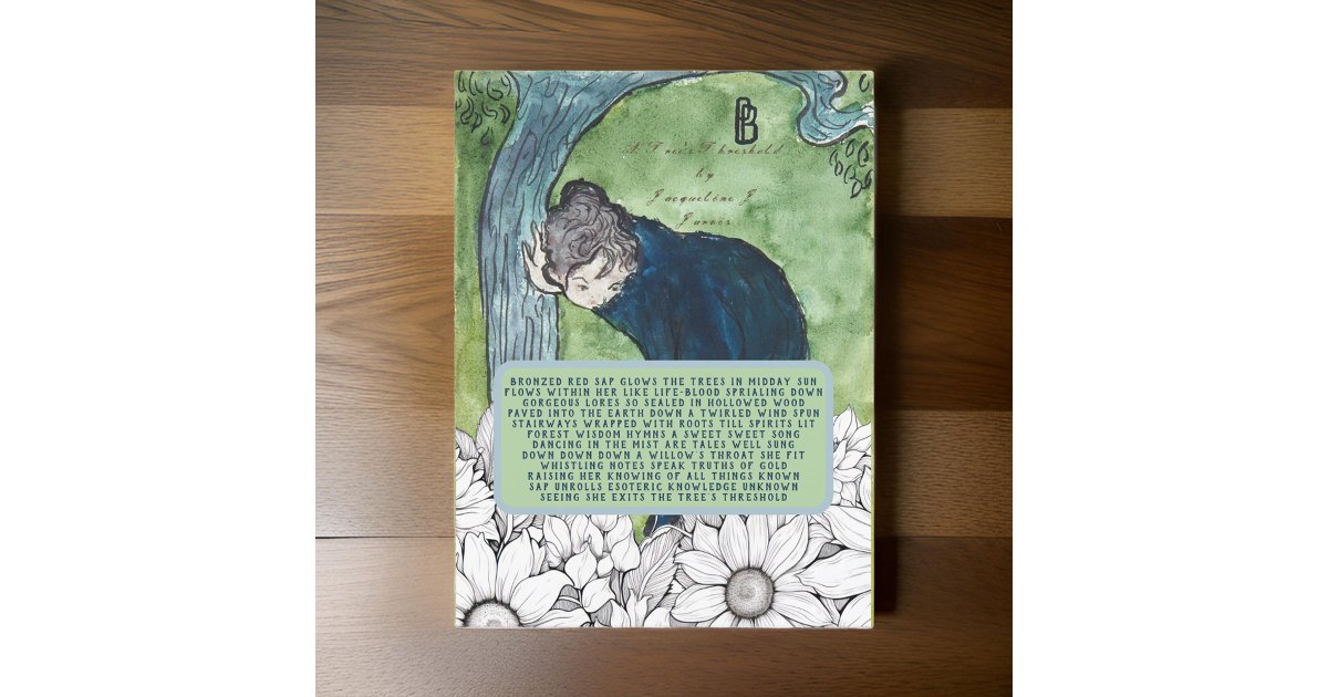 Tree's Threshold Poem Vintage Victorian Art Postcard | Zazzle