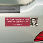 Tremble With Indignation Che Quote Bumper Sticker | Zazzle