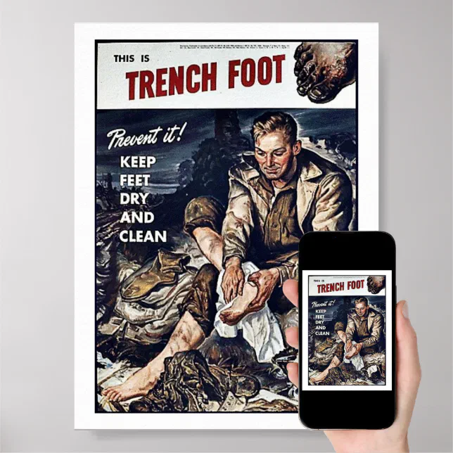 Trench Foot Poster | Zazzle