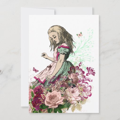 Trend Alice In Wonderland Tea Party Sip and See Invitation | Zazzle