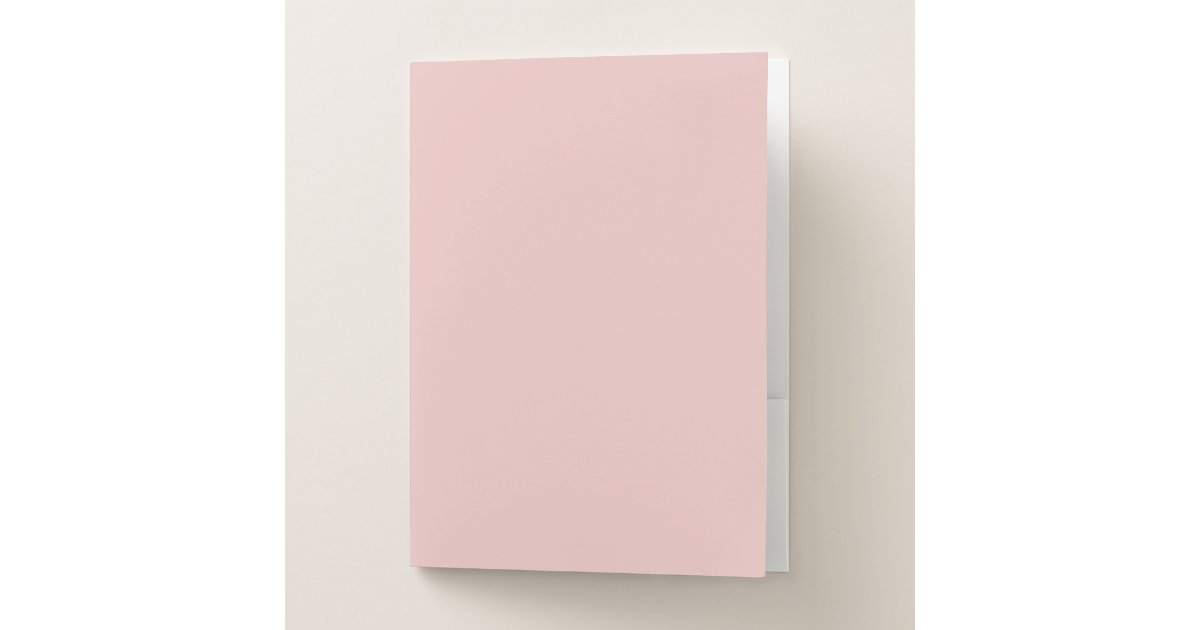 Trend Color - Light Pink - Pocket Folder | Zazzle
