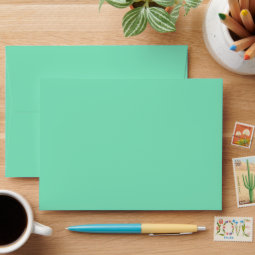 Trend Color - Minty Green - Solid Envelope | Zazzle