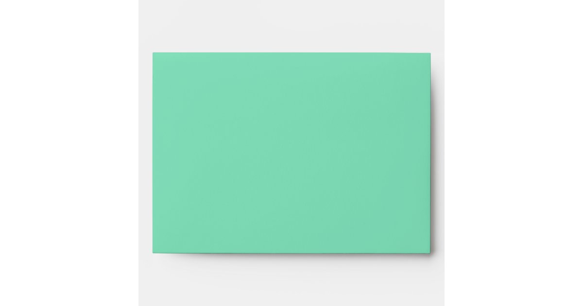 Trend Color - Minty Green - Solid Envelope | Zazzle