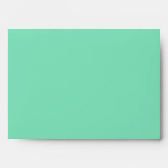 Trend Color - Minty Green - Solid Envelope | Zazzle