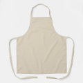 Trend Color - Natural Beige Apron | Zazzle