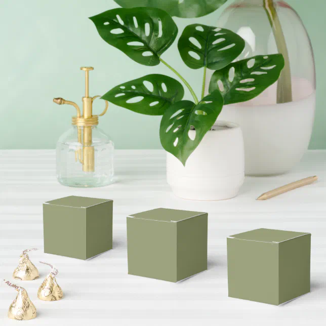 Trend Color - Reed Green Classic Favor Box | Zazzle