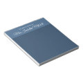 Trend Color - Serious Blue Classic Notepad | Zazzle