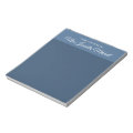 Trend Color - Serious Blue Classic Notepad | Zazzle