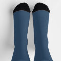 Trend Color Serious Blue Socks | Zazzle