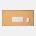 Trend Color Soft Orange Desk Mat | Zazzle