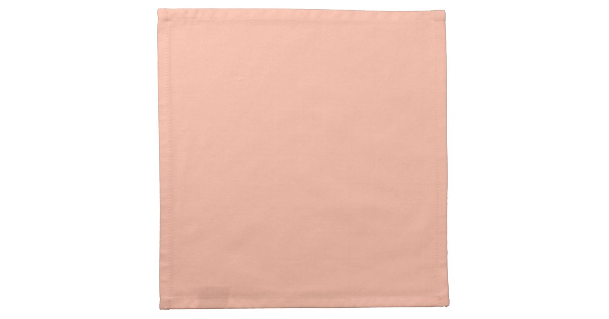Trend Color Soft Peach Cloth Napkin | Zazzle