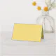 Trend Color - Soft Yellow Folded Place Card | Zazzle