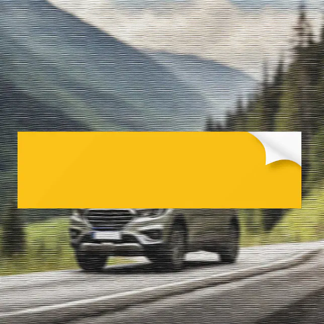 Trend Color - Sunburn Yellow Bumper Sticker | Zazzle