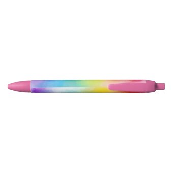 Trend Colors Red Pink Yellow Blue Purple Green Blue Ink Pen | Zazzle