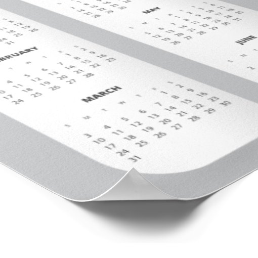 Trendy 2019 Calendar Poster | Zazzle