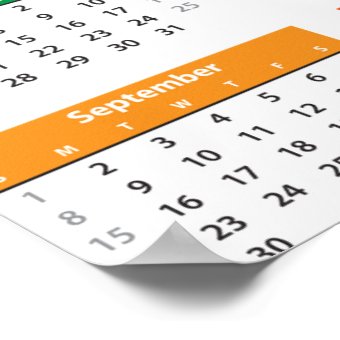 Trendy 2019 Calendar Poster | Zazzle