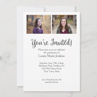 Trendy 2019 Script Graduation Photo Invitation | Zazzle
