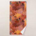 Trendy Abstract Terracotta Rust Brown Bath Towel Set | Zazzle