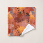 Trendy Abstract Terracotta Rust Brown Bath Towel Set | Zazzle