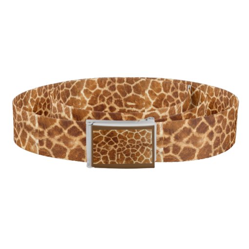 trendy african fashion safari animal giraffe print belt | Zazzle