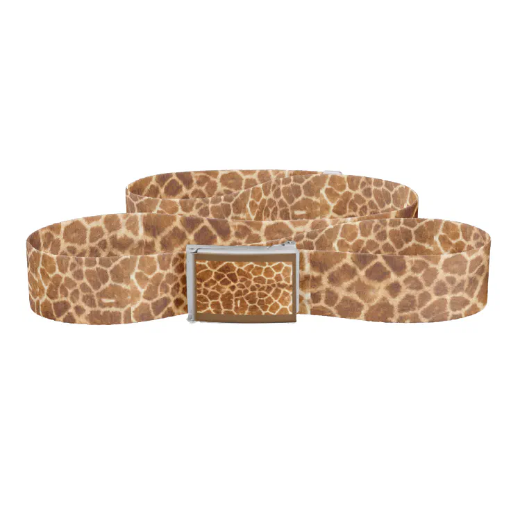 trendy african fashion safari animal giraffe print belt | Zazzle