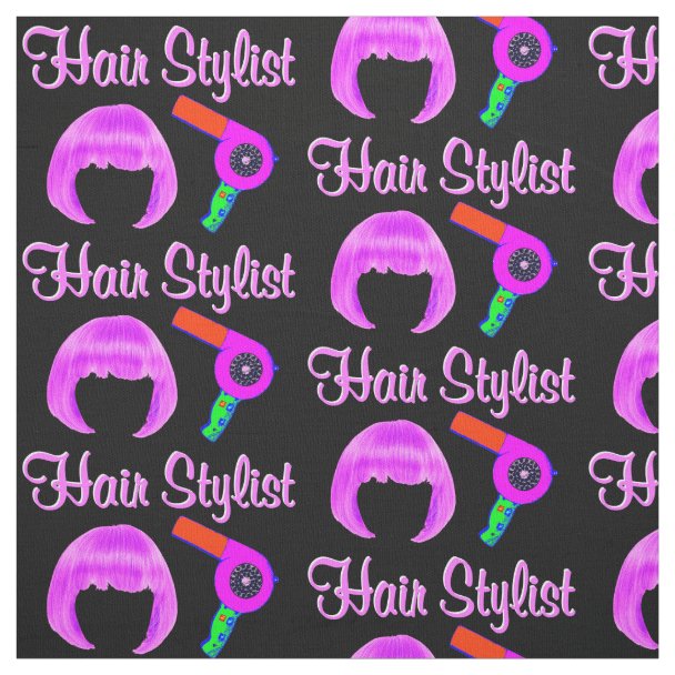 BOLD AND BEAUTIFUL HAIR STYLIST FABRIC | Zazzle
