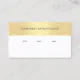 Trendy Appointment Reminder Gold Look Template | Zazzle