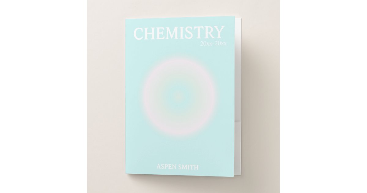 Trendy Aura Aesthetic Pocket Folder | Zazzle