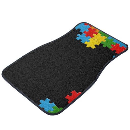 Trendy Autistic Puzzle Pieces Car Floor Mat | Zazzle