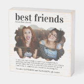 Trendy Best Friends Photo Dictionary Definition Wooden Box Sign | Zazzle