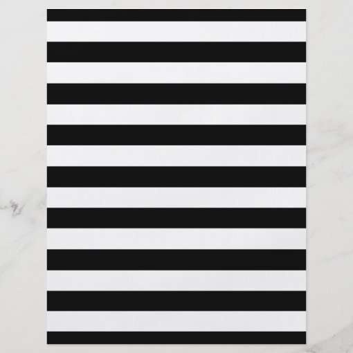 Trendy Black White Stripes Hair Salon Events Flyer | Zazzle