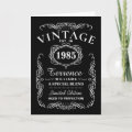 Trendy Black & White Typography Birthday Card | Zazzle