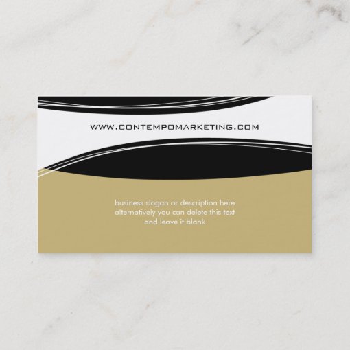 TRENDY BUSINESS CARD :: contempo 1BL | Zazzle