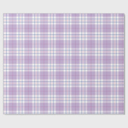 Trendy Checkered Pattern Of Violet Pink Blue Wrapping Paper | Zazzle