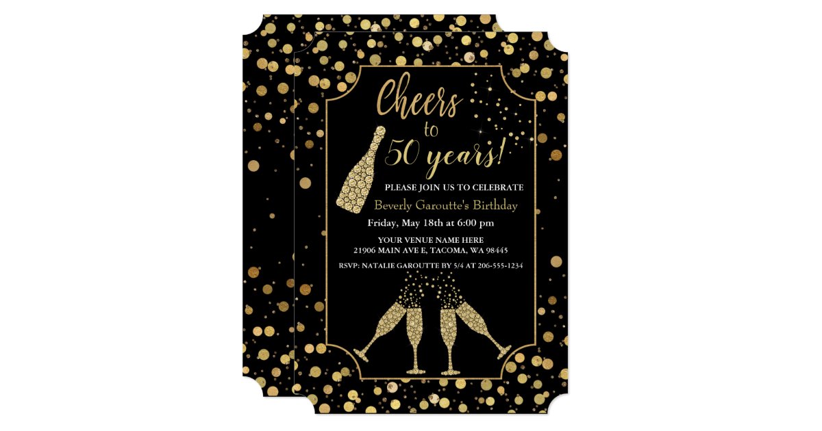 Trendy Cheers Birthday Party Invitation | Zazzle.com