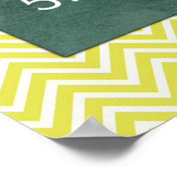 Trendy Chevron Classroom Rules Poster | Zazzle