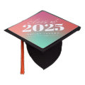 Trendy Class of 2024 Pink Gradient Calligraphy Graduation Cap Topper ...