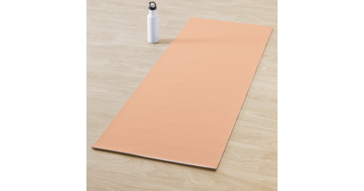 Trendy Color Peach Fuzz Solid Color | Elegant Yoga Mat | Zazzle
