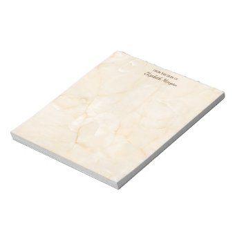 Trendy Cool Marble Stone Texture - Personalized Notepad | Zazzle