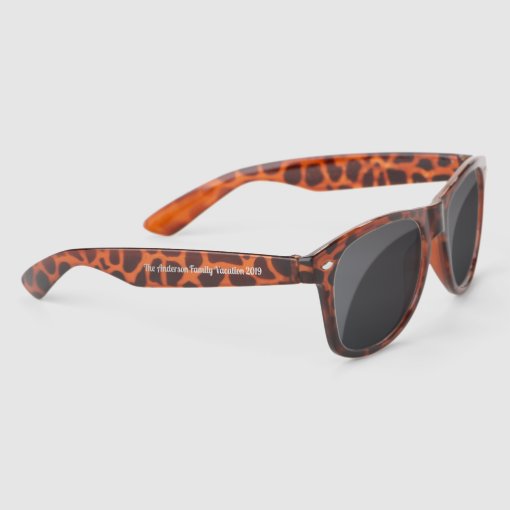 Trendy Custom Script Text Sunglasses | Zazzle