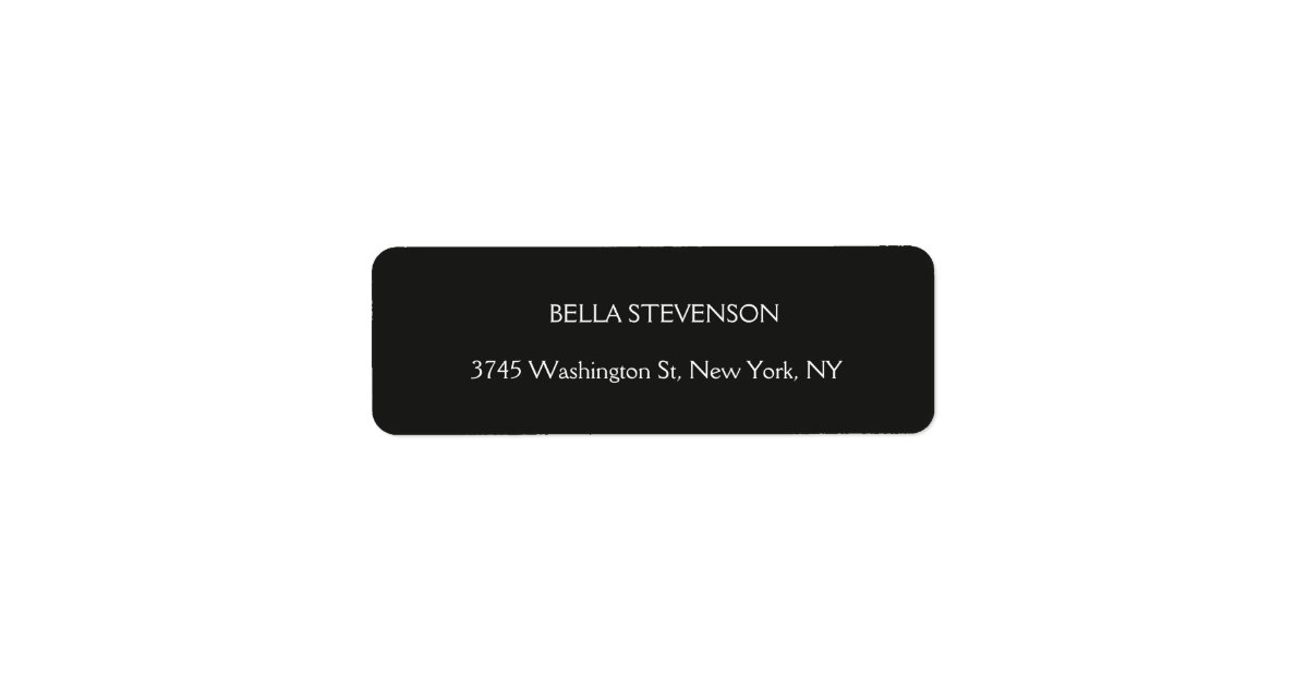 Trendy Dark Grey Plain Simple Minimalist Stylish Label | Zazzle