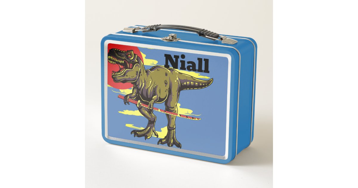 Trendy Dinosaur Metal Lunch Box | Zazzle