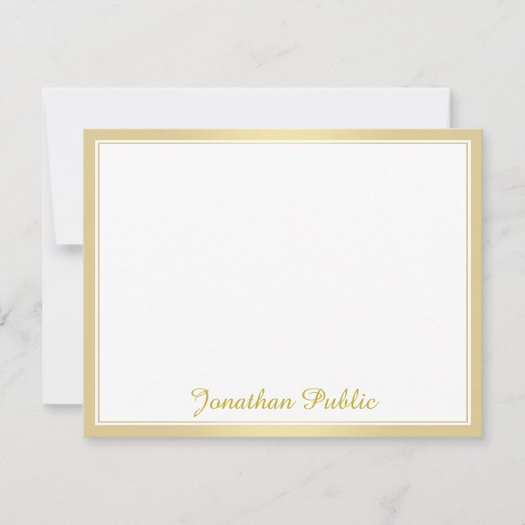 Trendy Elegant Gold Handwritten Script Template | Zazzle