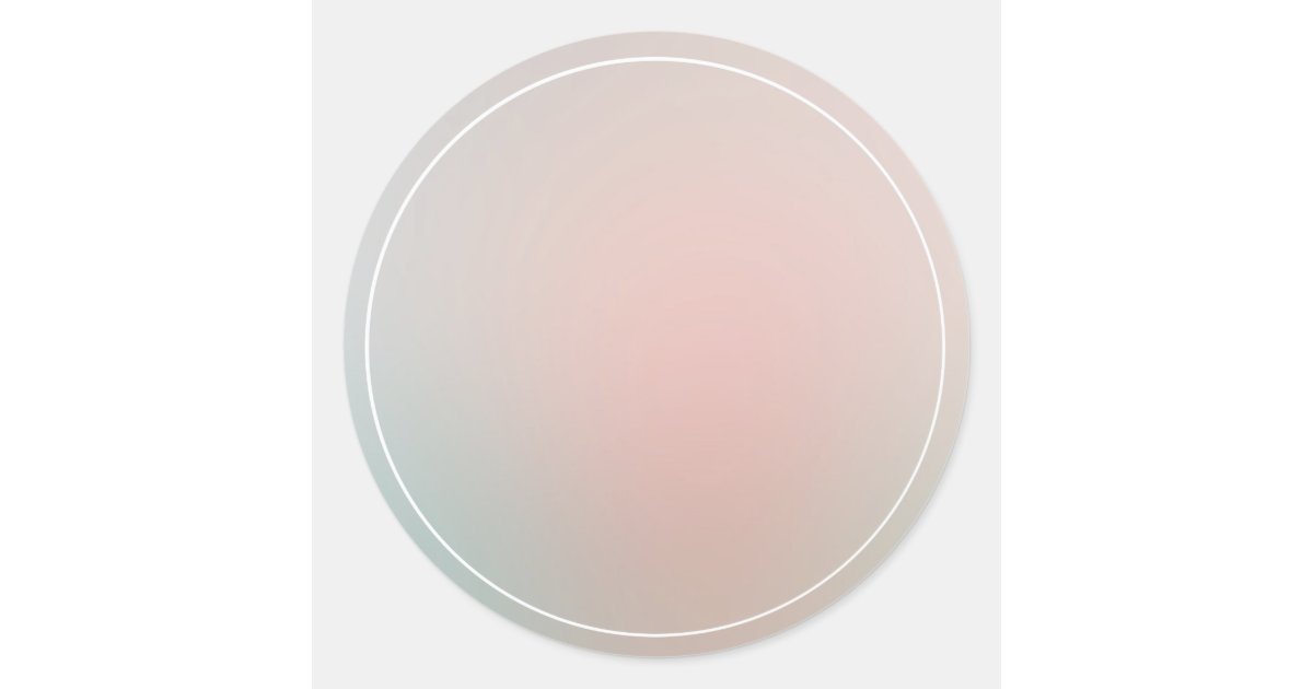 Trendy Elegant Modern Colorful Blank Template Classic Round Sticker ...