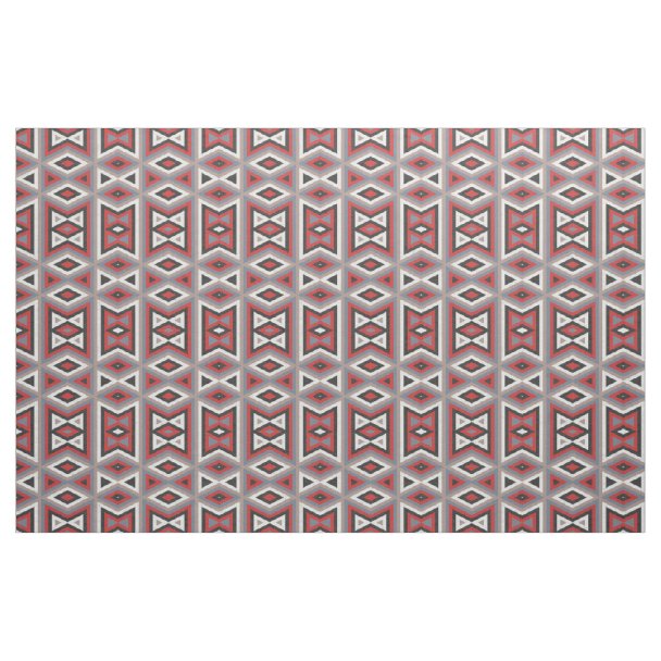 Rustic Tribe Mosaic Native American Indian Pattern Fabric | Zazzle