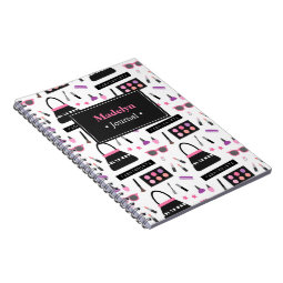 Trendy Fashion Fashionista Makeup Girls Notebook | Zazzle