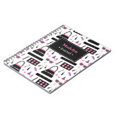 Trendy Fashion Fashionista Makeup Girls Notebook | Zazzle
