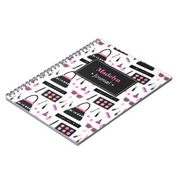 Trendy Fashion Fashionista Makeup Girls Notebook | Zazzle