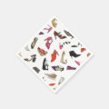 Trendy fashion shoes paper napkins | Zazzle