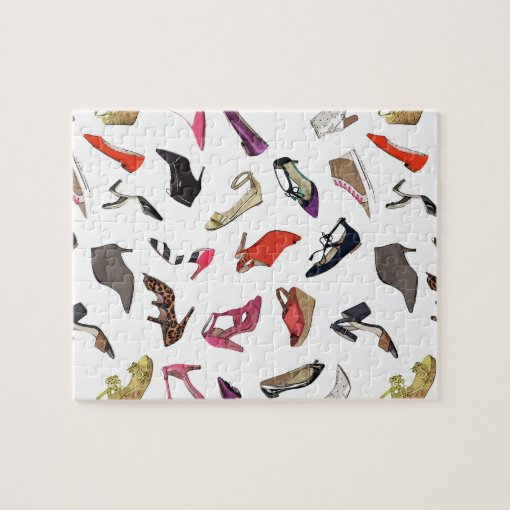 Trendy fashion shoes puzzle | Zazzle